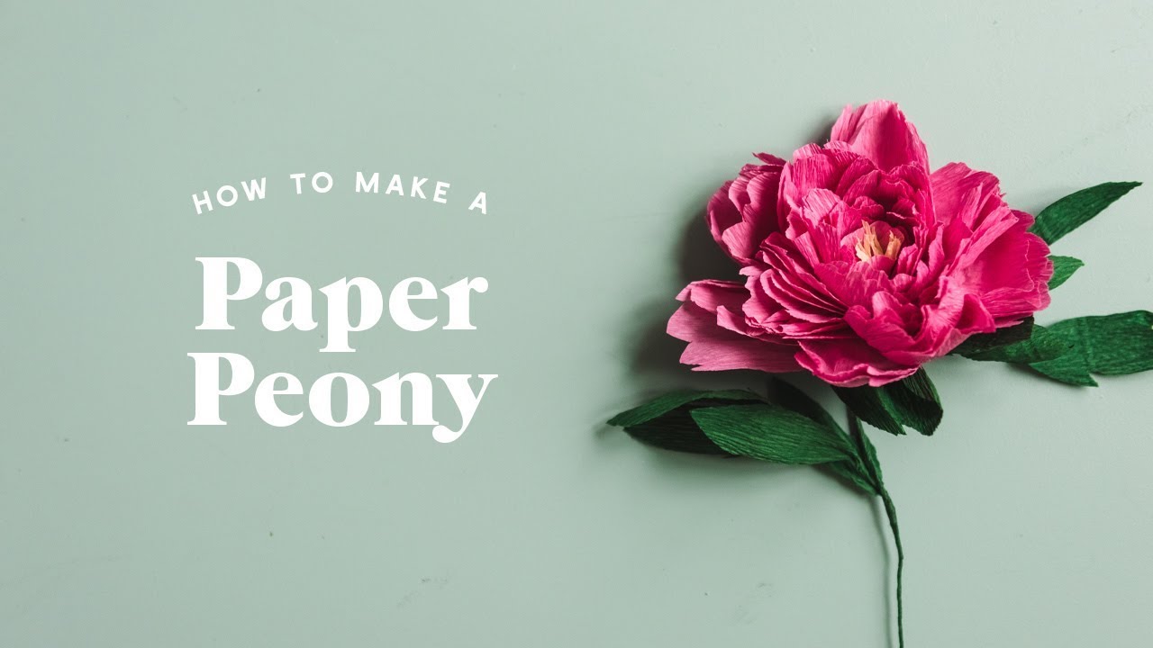 How to make a paper peony - YouTube