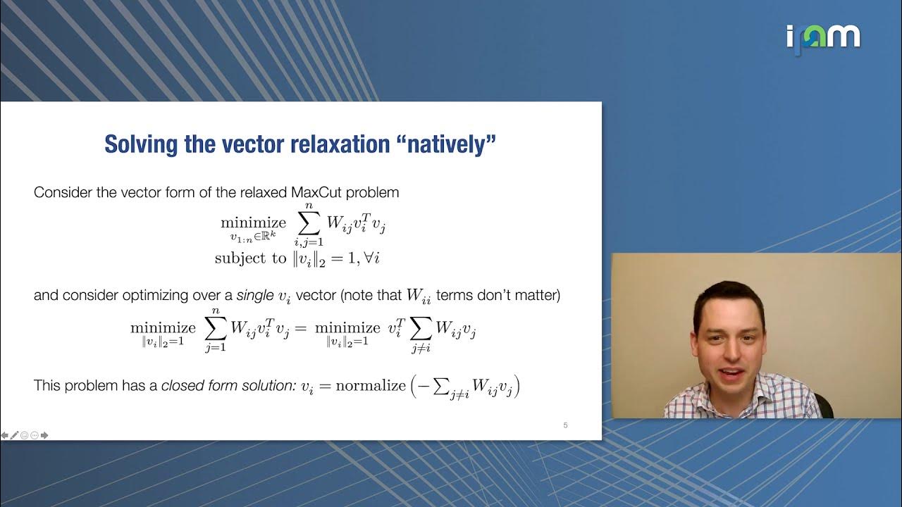 Zico Kolter: "Fast semidefinite programming for (differentiable) combinatorial optimization ...