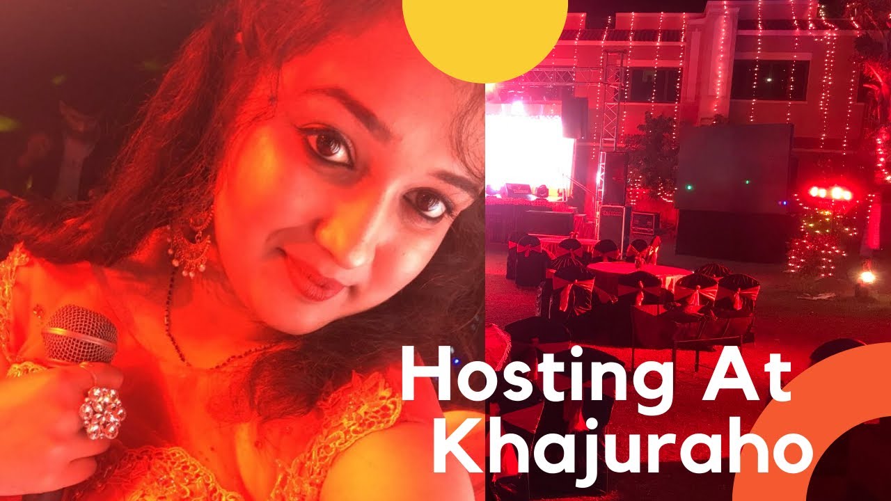 Hosted Grand Sangeet At Khajuraho || Anchor Ruchi || - YouTube
