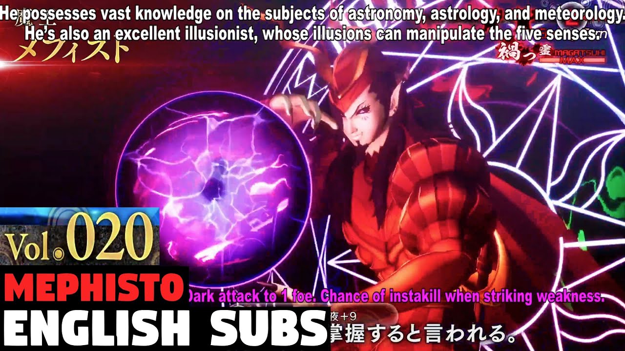 Shin Megami Tensei 5 Vengeance - Mephisto Vol.020 [ENGLISH SUBS] - YouTube