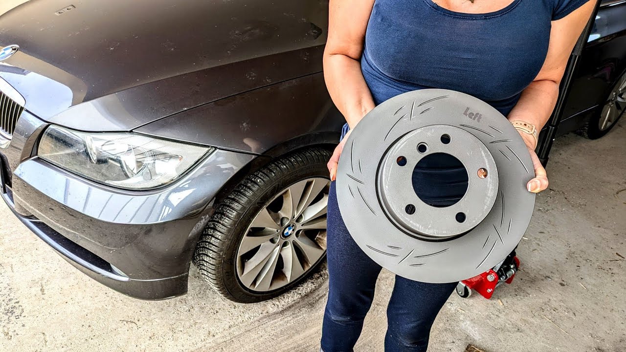 BMW E90 Front Disc Brake Rotors and Pads Replacement w/ Torque Specs ...