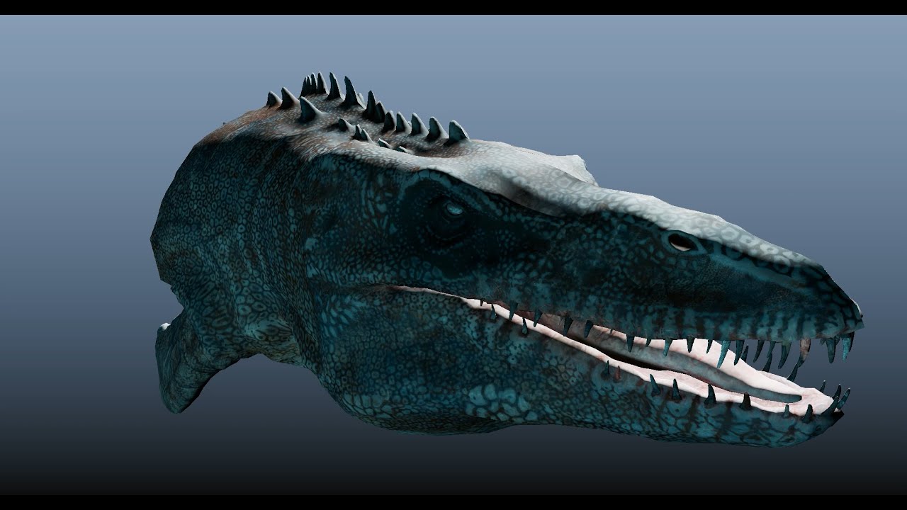 Mosasaurus. the animation test 2 - YouTube