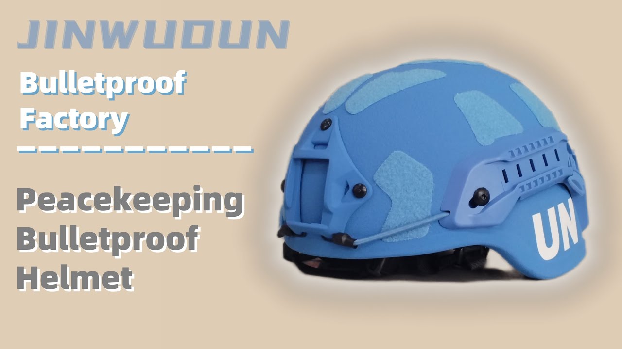Peacekeeping force bulletproof helmet - YouTube