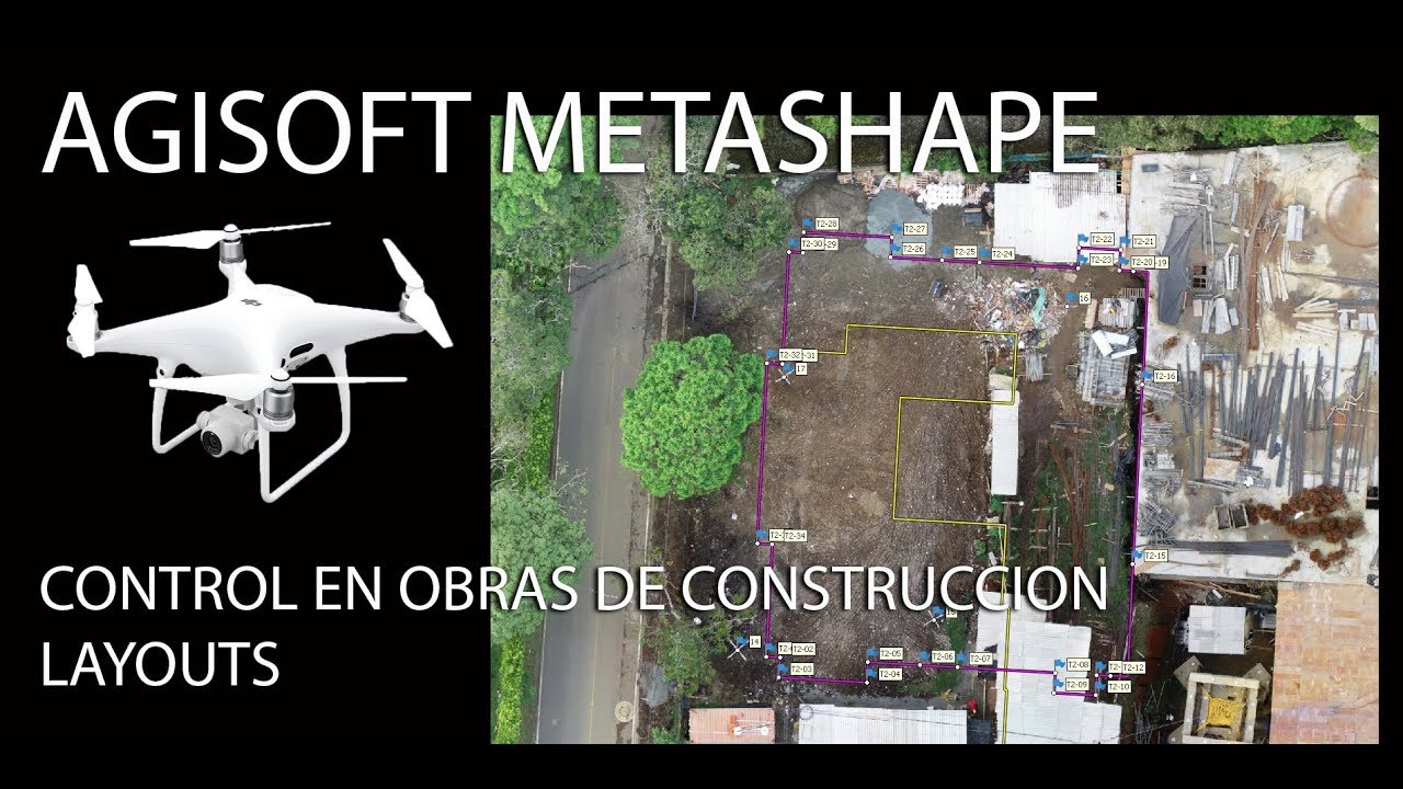 TUTORIAL AGISOFT METASHAPE (8). CONTROL OBRAS-LAYOUTS - YouTube