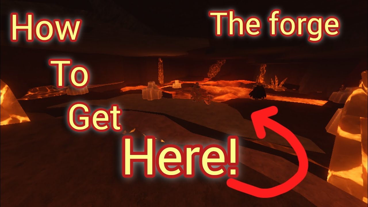 How to get to 'volcanic depths' in the forge! Very easy guide! • Roblox ...