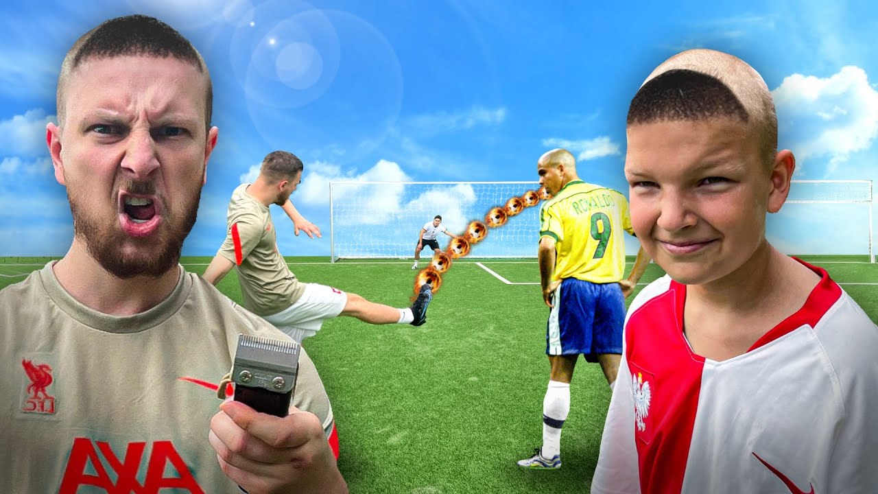 FUßBALL CHALLANGE GEGEN FODEN Jr… um R9 Friseur! - YouTube
