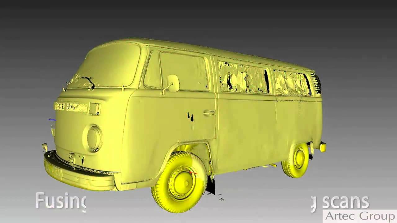 Scanning a VW bus with Artec 3D Scanner - YouTube
