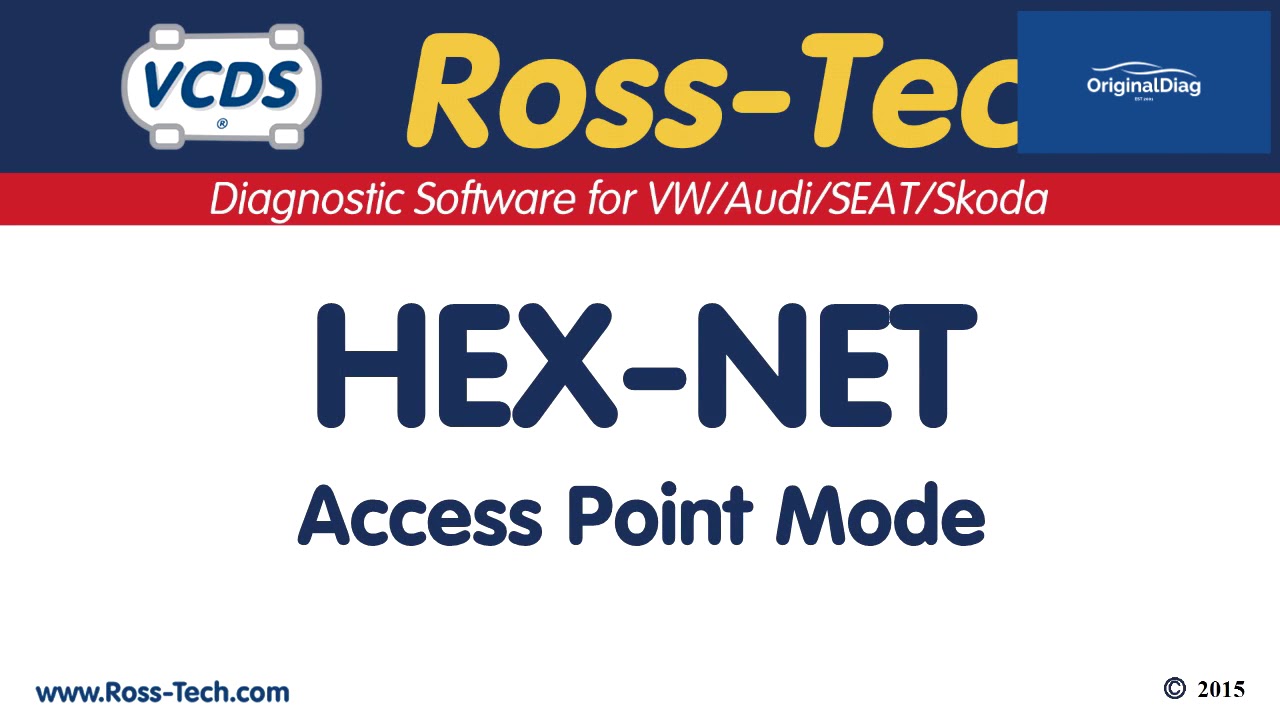 HEX NET Getting Started VCDS - Originaldiag.com - YouTube