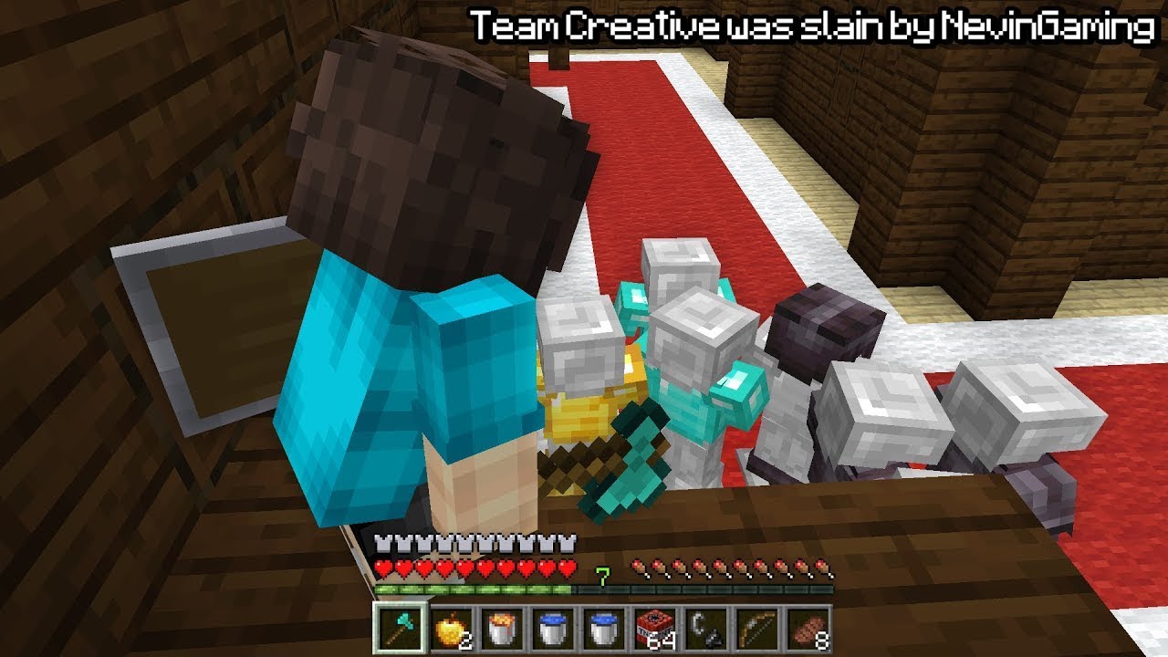 SURVIVAL VS CREATIVE TER GILA - BRUTAL BATTLE SIEGE - YouTube
