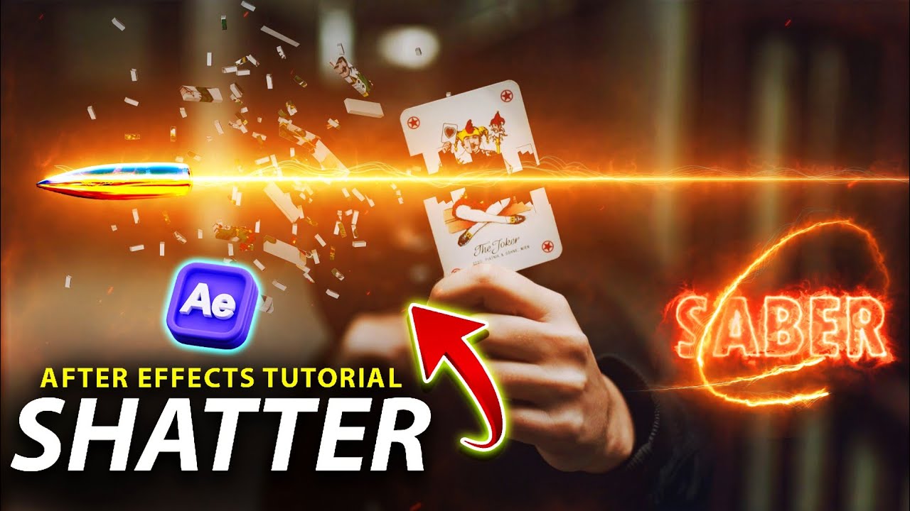 After Effects Tutorial Shatter broken Easy Tutorial for beginners Adobe ...