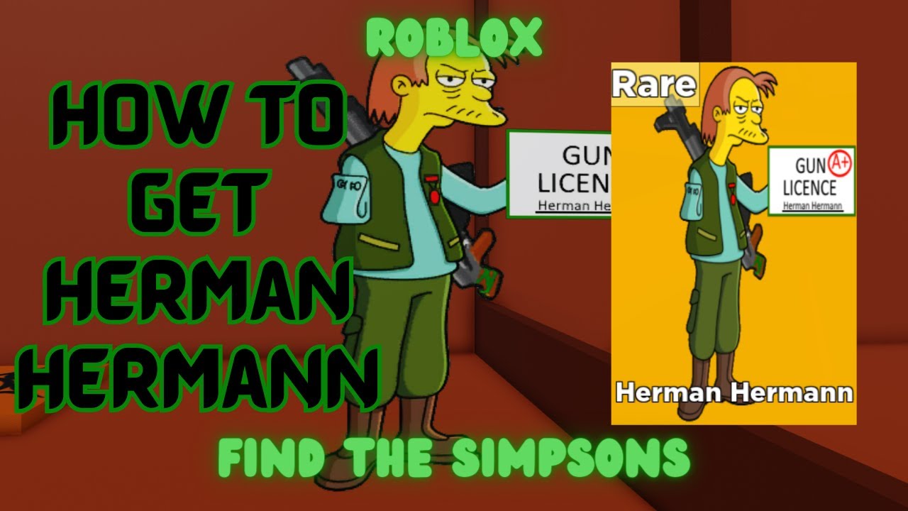 How To Find Herman Hermann Roblox - YouTube