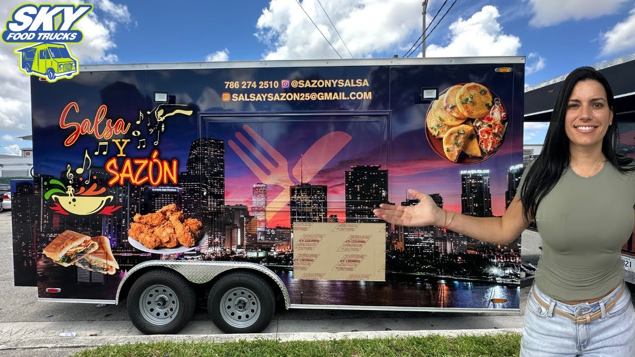 Fabricante de food trucks nos muestra trailer para comida latina - YouTube