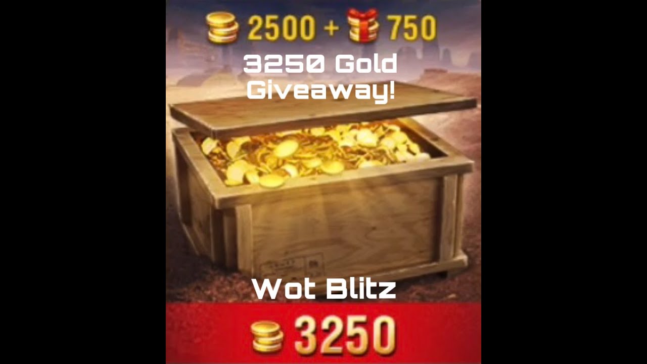 3250 Gold Wotblitz giveaway! (Results on Discord) - YouTube