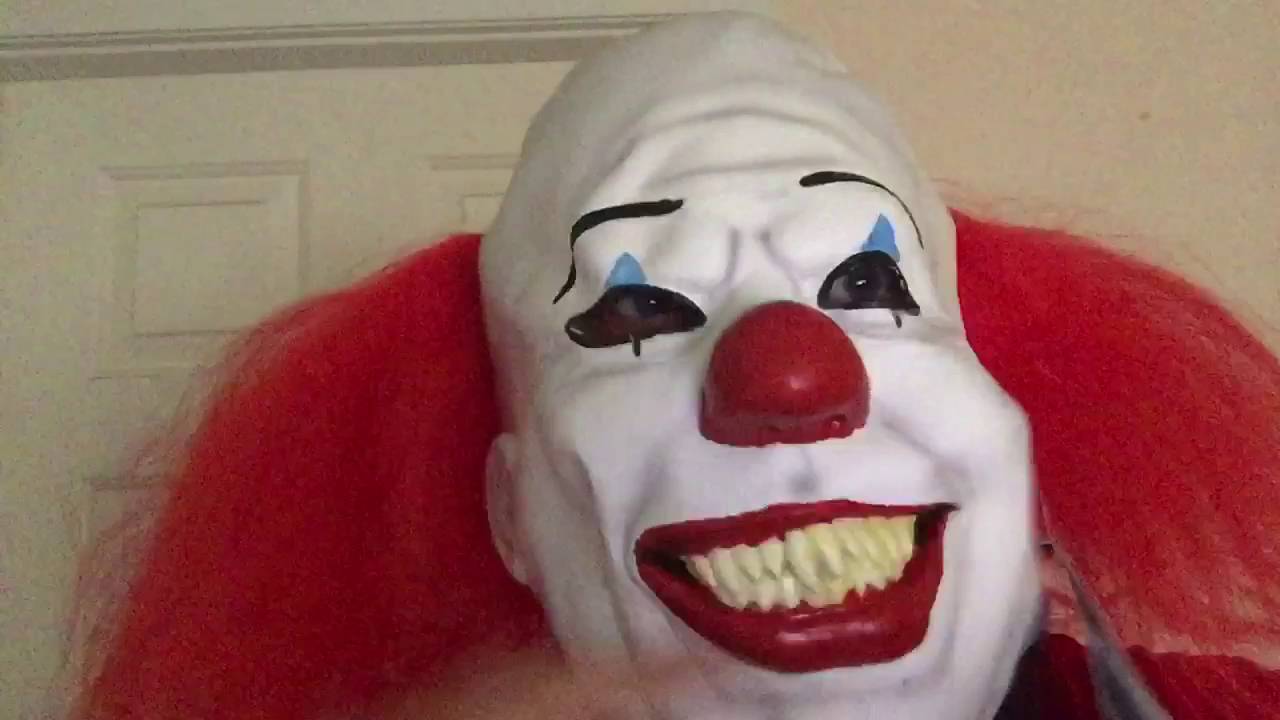 Pennywise IT clown mask halloween review 2017 - YouTube