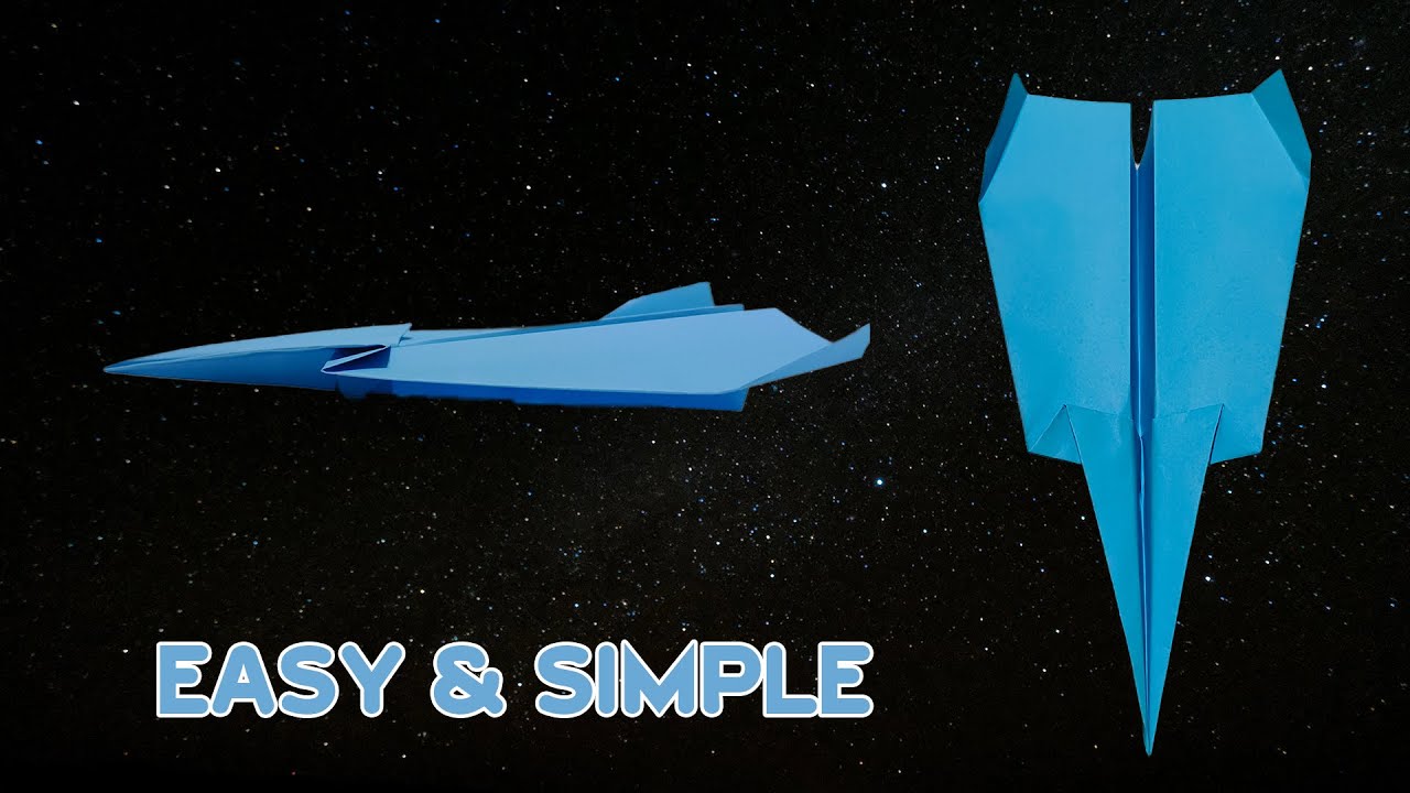 How to make a cool paper airplane that fly far not FALL ️🎖️ - YouTube