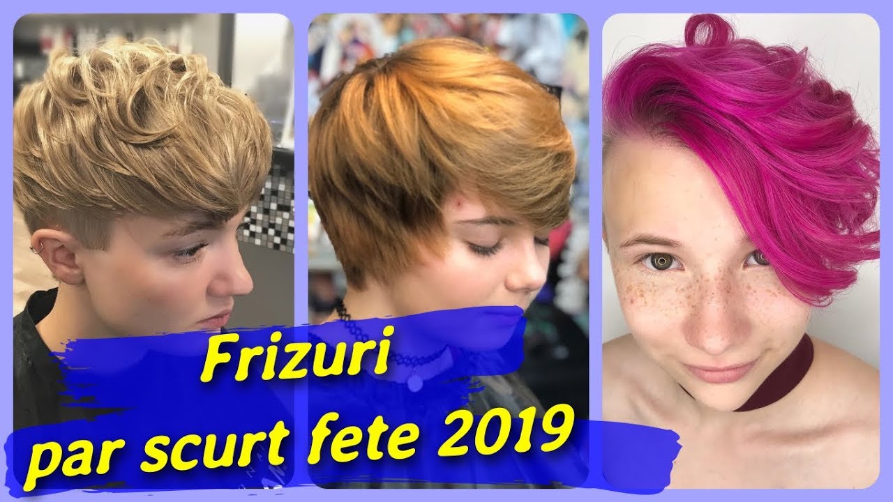 🌟 Top 20 idei de frizuri par scurt fete 2019 🌟 - YouTube