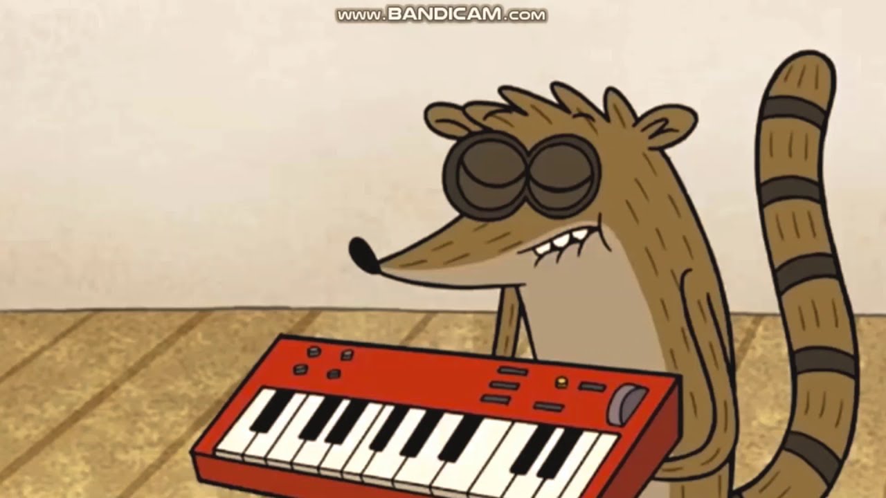 stealing keyboard. Power regular show - YouTube