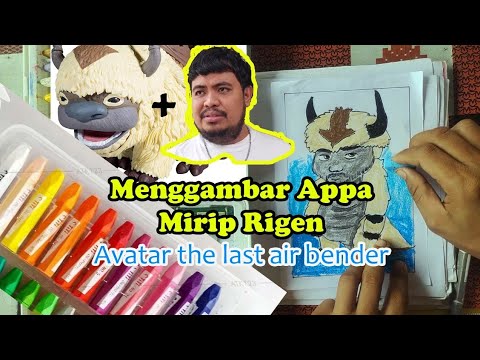 Menggambar Appa Mirip Rigen Avatar the Last Air bender - YouTube