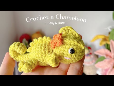 Crochet a Chameleon Tutorial🦎| Pascal Amigurumi | Móc con tắc kè hoa ...