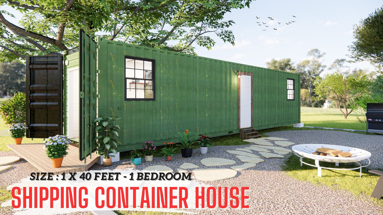 SHIPPING CONTAINER HOUSE DESIGN | 1 Bedroom | Small Container House ...