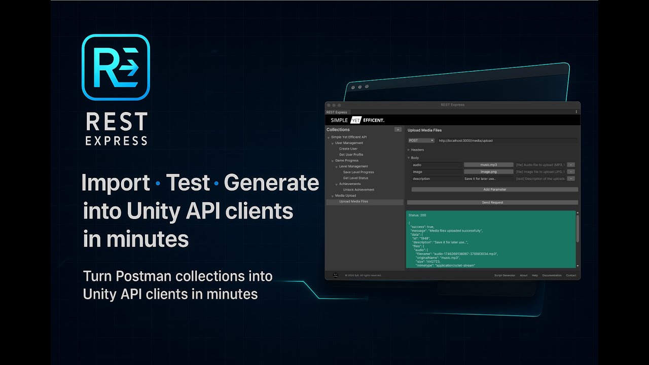 REST Express ⚡️ Generate Unity API Clients from Postman in 1 Click ...
