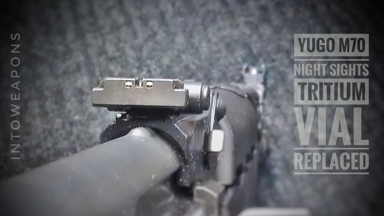 M70 AK Night Sights | Replacing Tritium Vials - YouTube