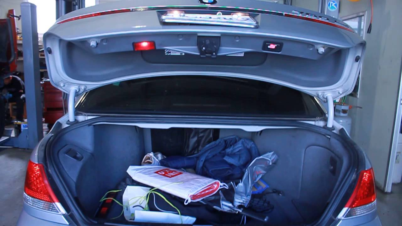 bmw e66 735li 트렁크고장(카닥터모터스) - YouTube