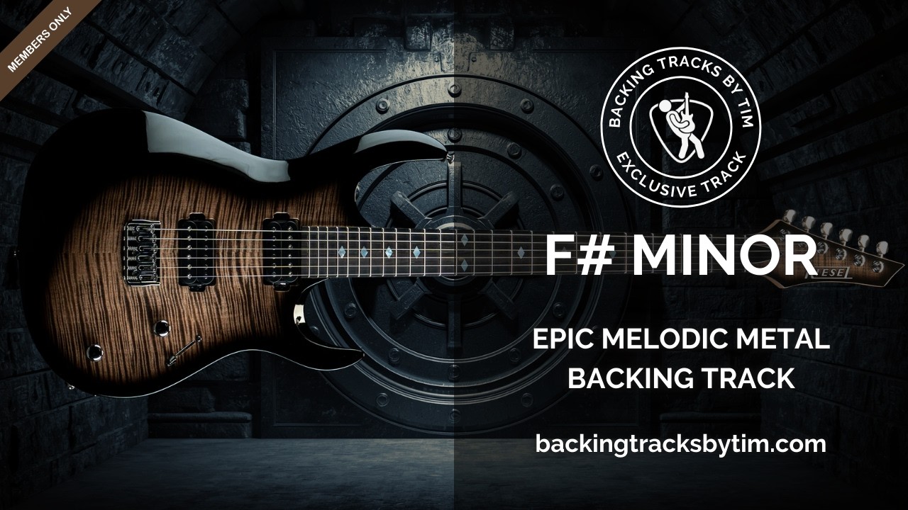 Epic Melodic Metal Backing Track in F# Minor | 140 BPM - YouTube