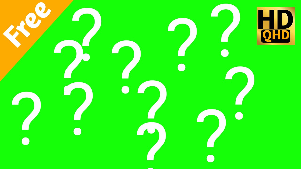 question mark green screen ।। No Copyright #habibur_rahman - YouTube