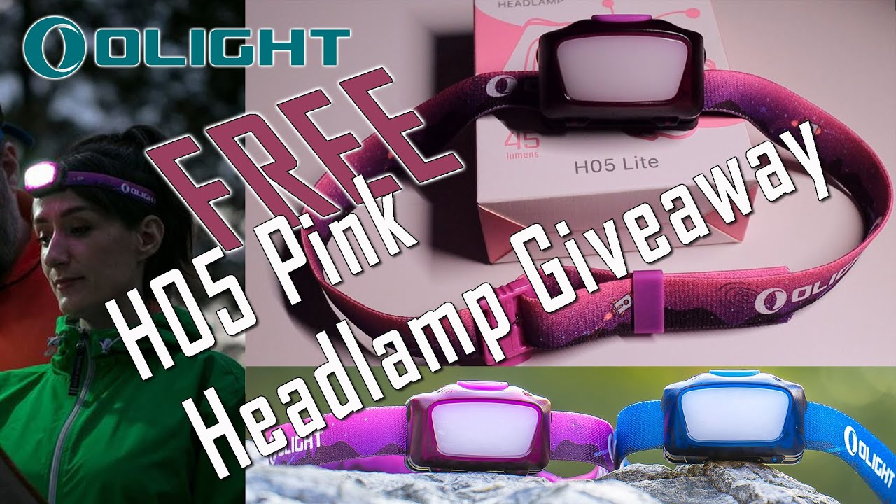H05 Lite, Olight lightweight Pink head lamp - torch - flashlight ...