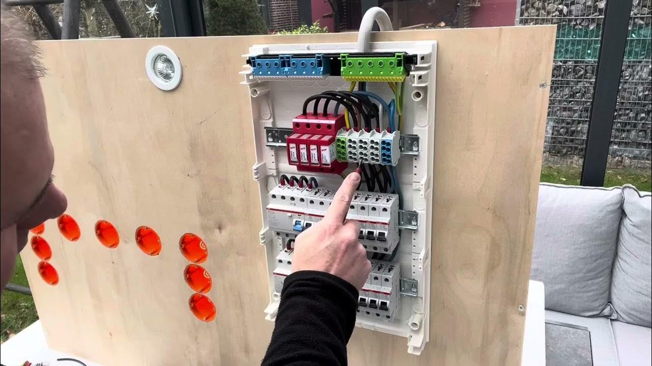 Unterverteiler Aufbau und Verdrahtung / Sicherung / RCD / Unterverteilung / Überspannungsschutz ...
