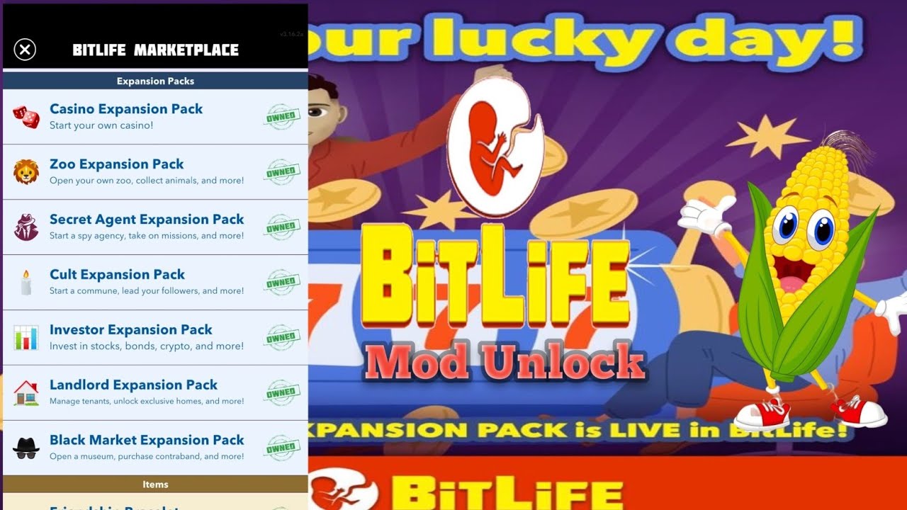 Bitlife 3.16.5 Mod | Unlock Casino Expansion Pack And All Expansion ...