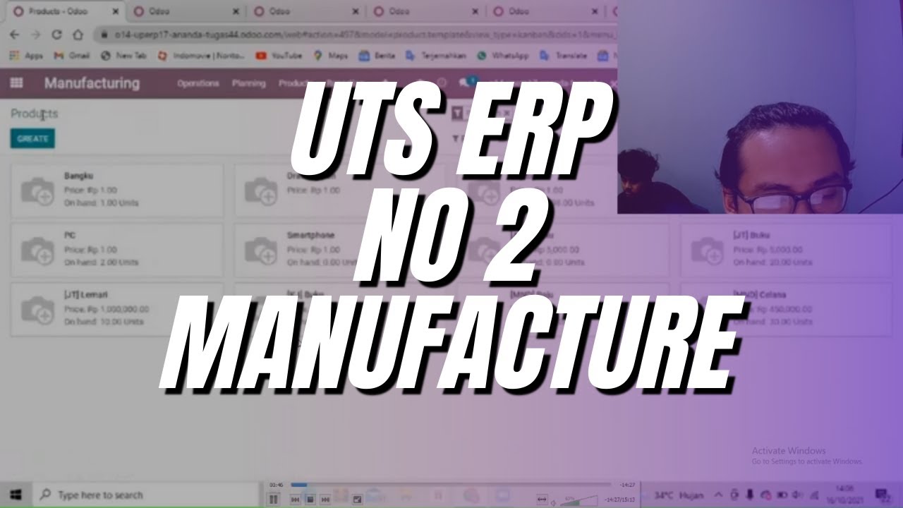 MANUFACTURE UTS ERP MOCHAMAD KEVIN PRADIPTA - 4419210049 - YouTube