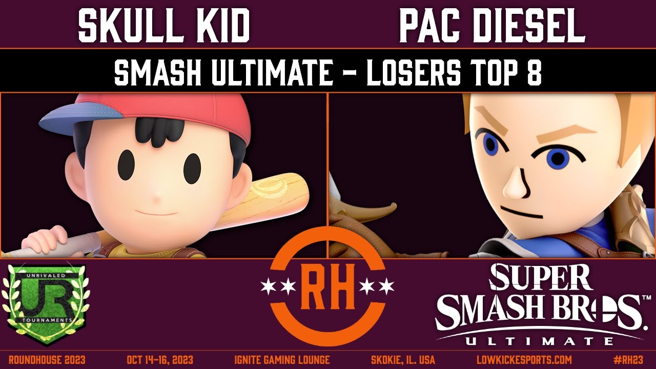 Roundhouse 2023 LOSERS TOP 8 - Skull Kid (Ness) vs PAC DIESEL (Mii ...