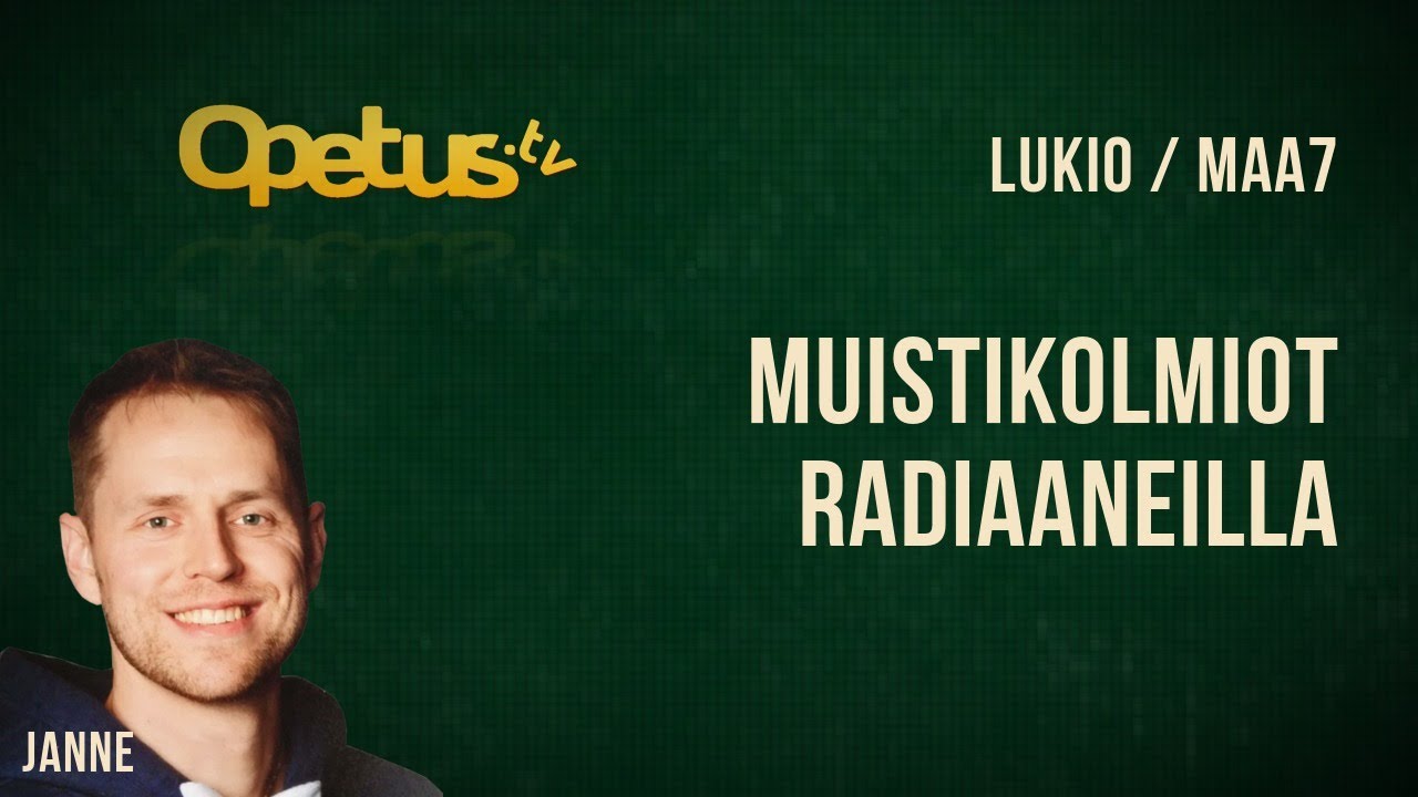 Muistikolmiot radiaaneilla - YouTube