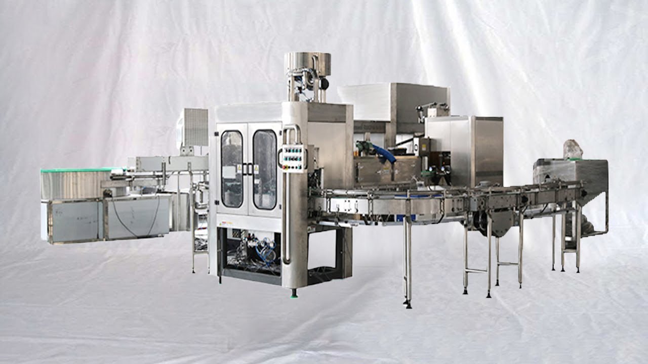 fully automatic Milk filler foil sealing sleeve labeller multi heads ...