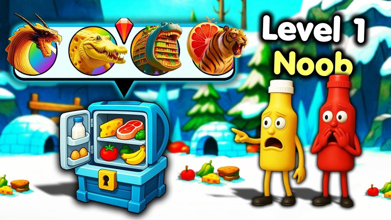 Starting Over as NOOB with FOOD ONLY CRATES in Brainrot Evolution ...