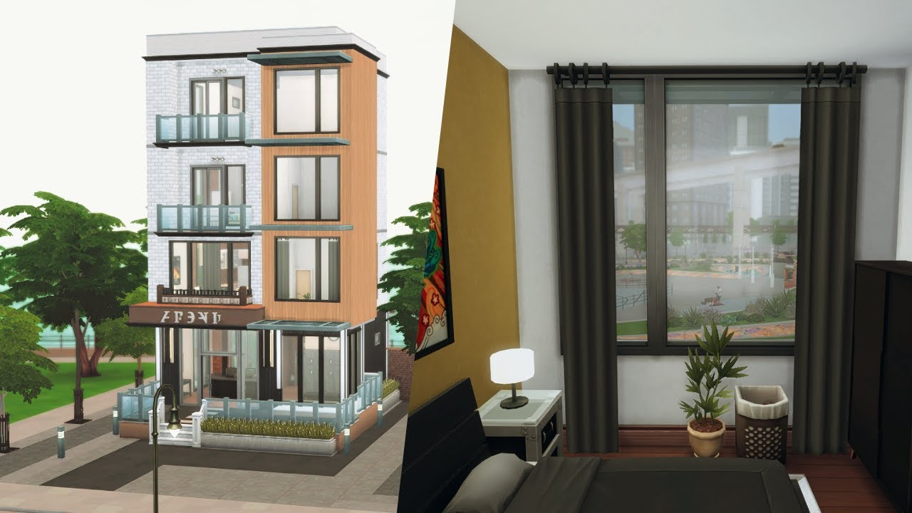 Building Custom Apartments! Part 1 [NO CC] | The Sims 4 Speed Build ...
