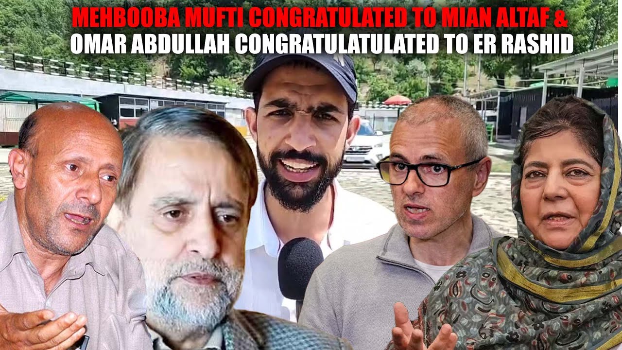 Mehbooba mufti congratulations to Mian altaf & Omar Abdullah ...