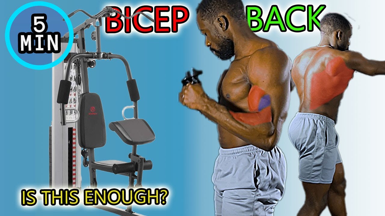 MULTI GYM 5 MIN BACK & BICEP WORKOUT (PT.2) - YouTube