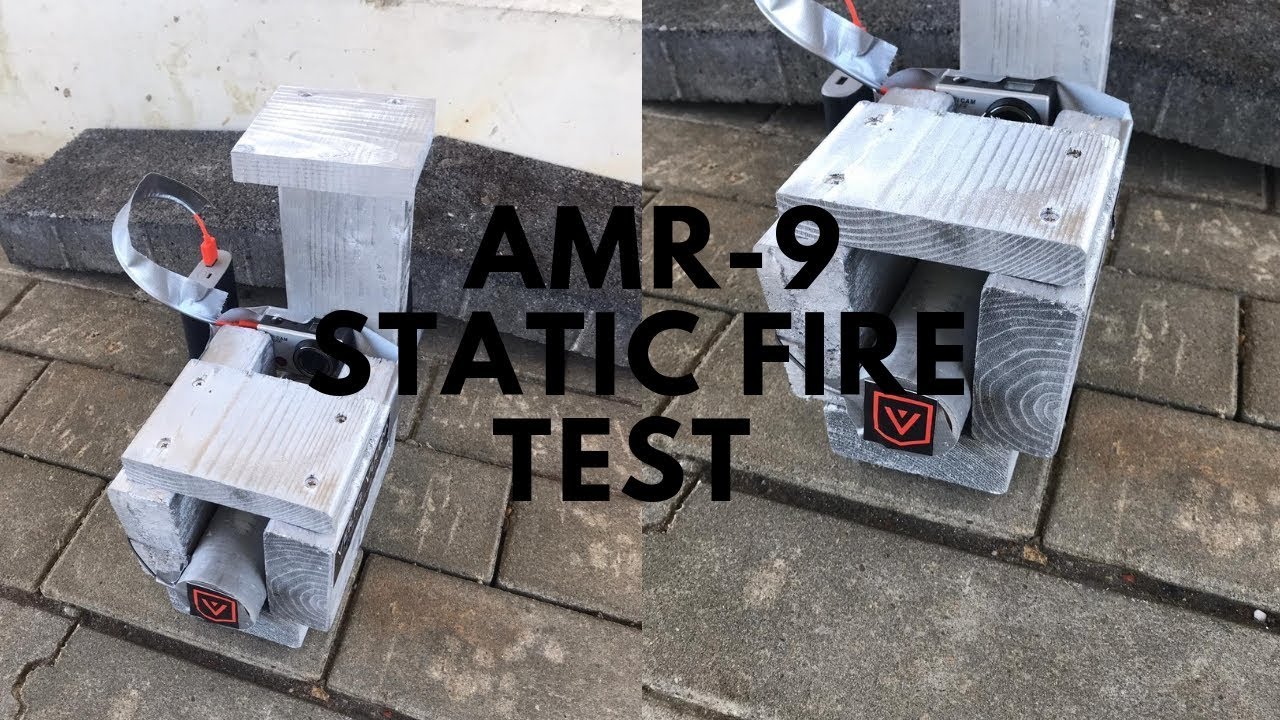 AMR-9 Static Fire Test/ High powered KNO3 Rocket test - YouTube