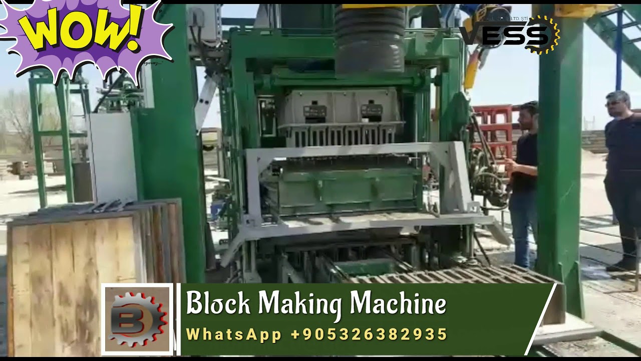 Paver block making machine in Turkey for sale - YouTube