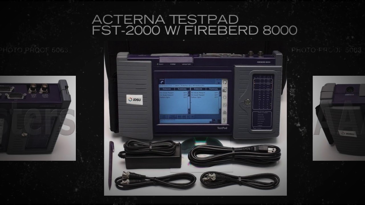 Acterna TestPad FST-2000 w/ Fireberd 8000 - YouTube