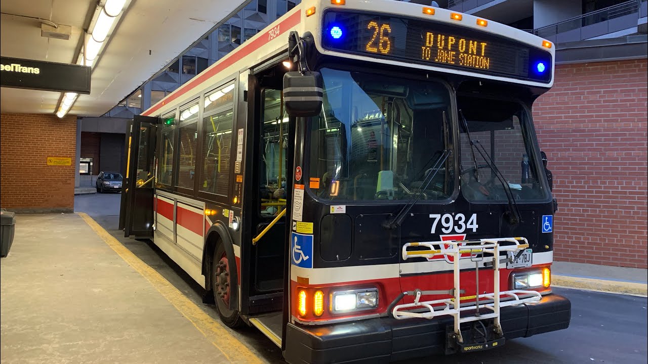 TTC Eastbound Ride Video on 7934 on route 26 Dupont to Bathurst Street ...