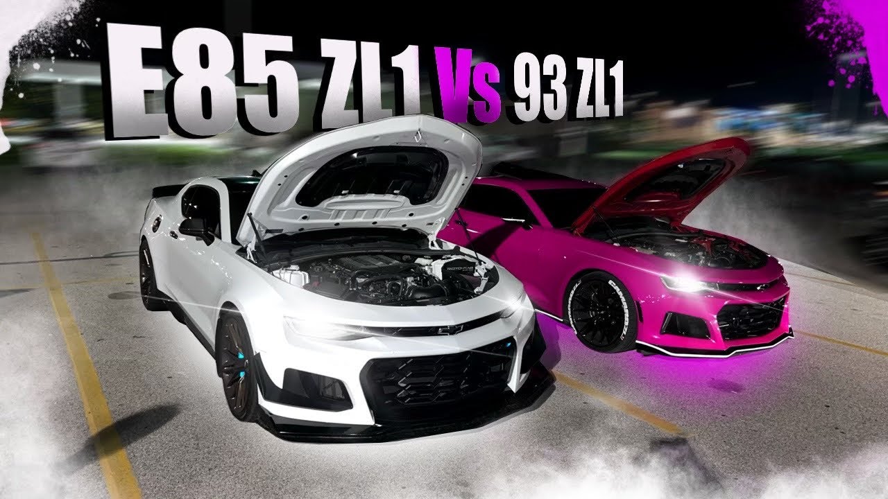 E85 CAMARO ZL1 VS 93 CAMARO ZL1 - YouTube