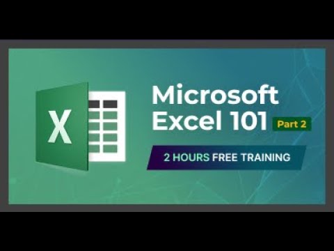Excel 101 Part 2 - YouTube