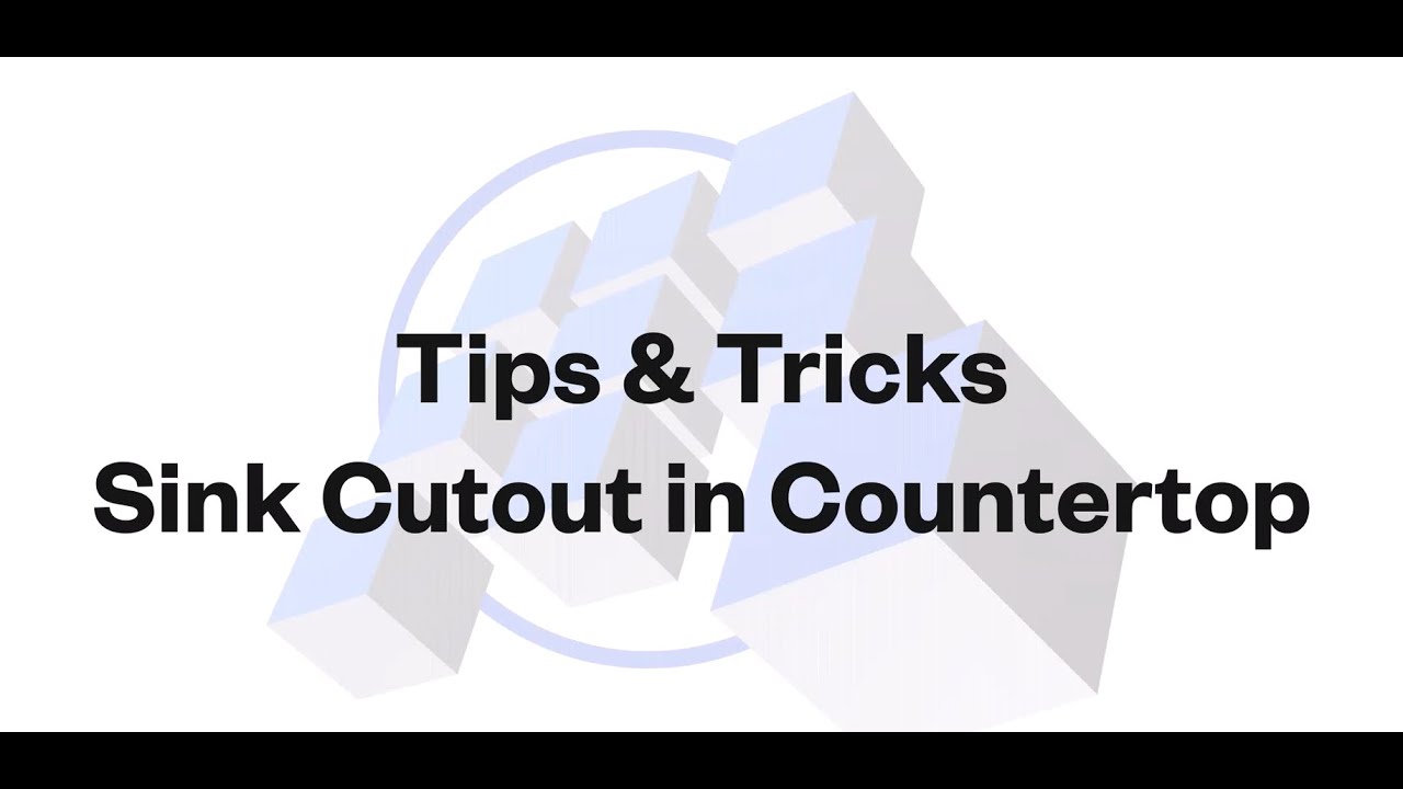 Mozaik - Sink Cutout in Countertop - YouTube