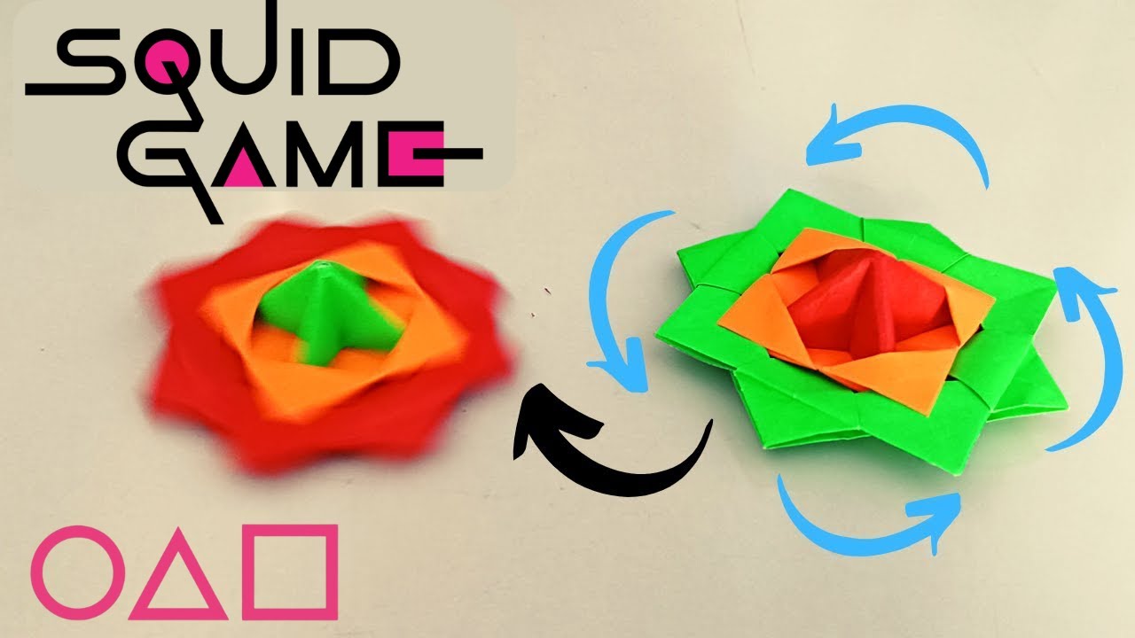 Origami Spinning Top | Paper toy | Fidget Paper Toy | origami - YouTube