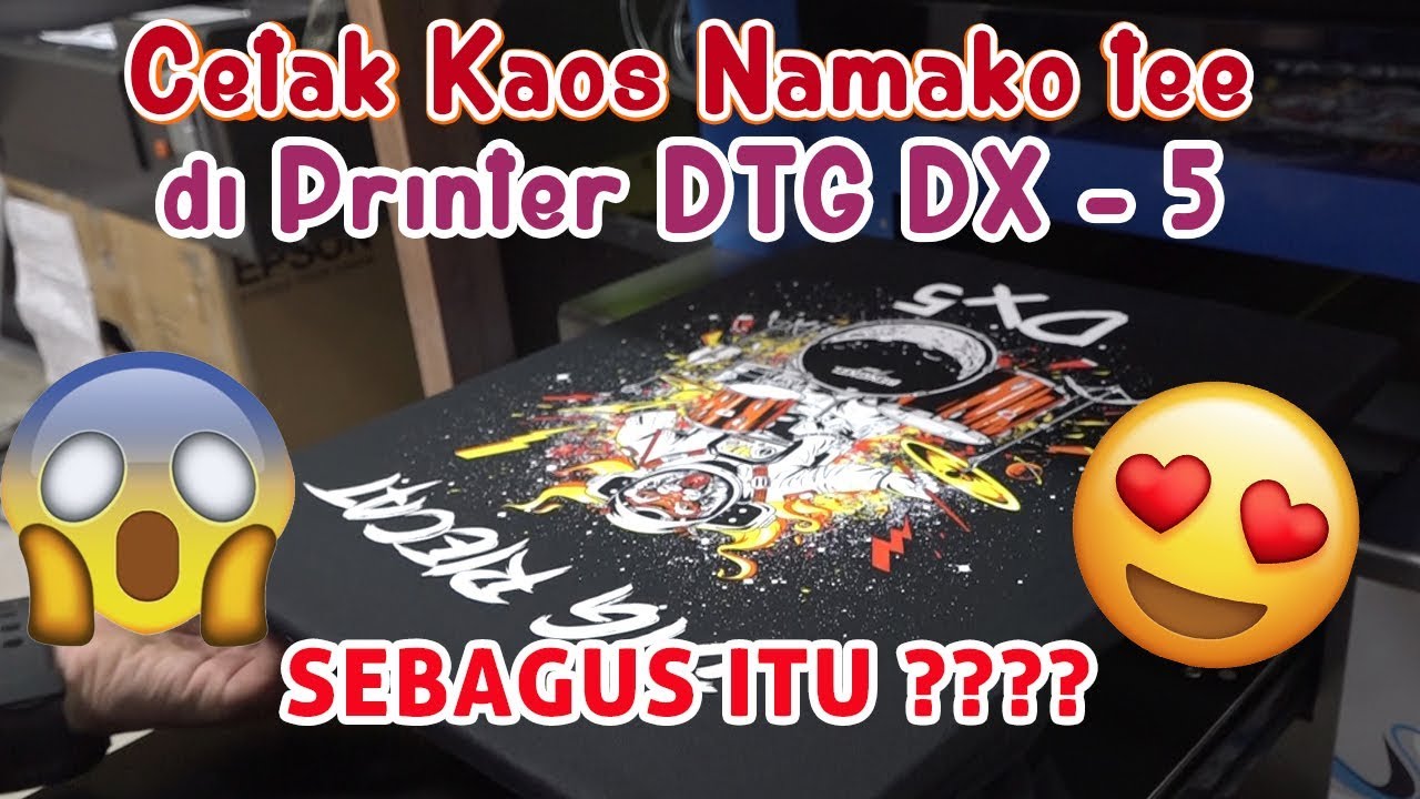 Tutorial Cara Sablon Kaos Satuan Mudah Menggunakan Mesin Printer DTG - YouTube