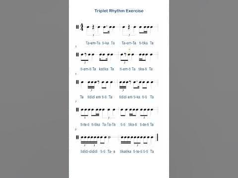 Another Triplet Rhythm Exercise to Improve Sight Reading #shorts - YouTube